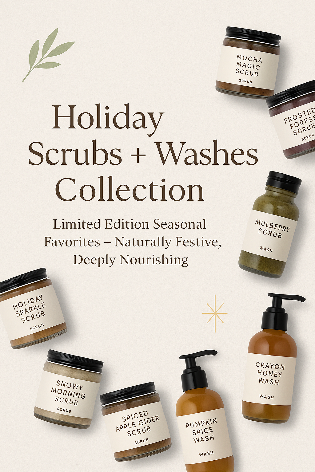 🎄 Holiday Scrubs + Wash Collection – Essentially Salv-ee